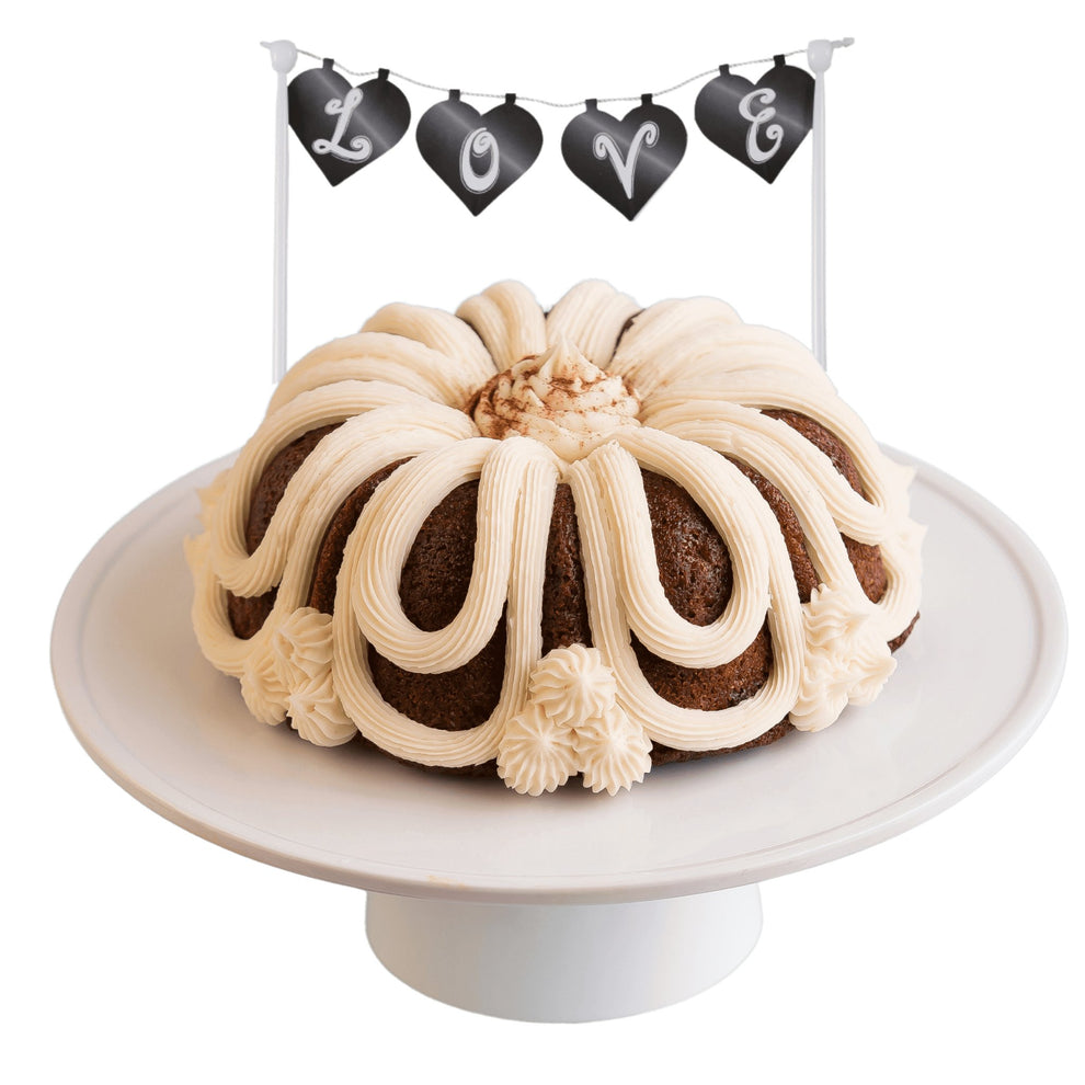 Order Big Bundt Cakes | Chalkboard "LOVE" Banner Bundt Cake – The Bundt ...