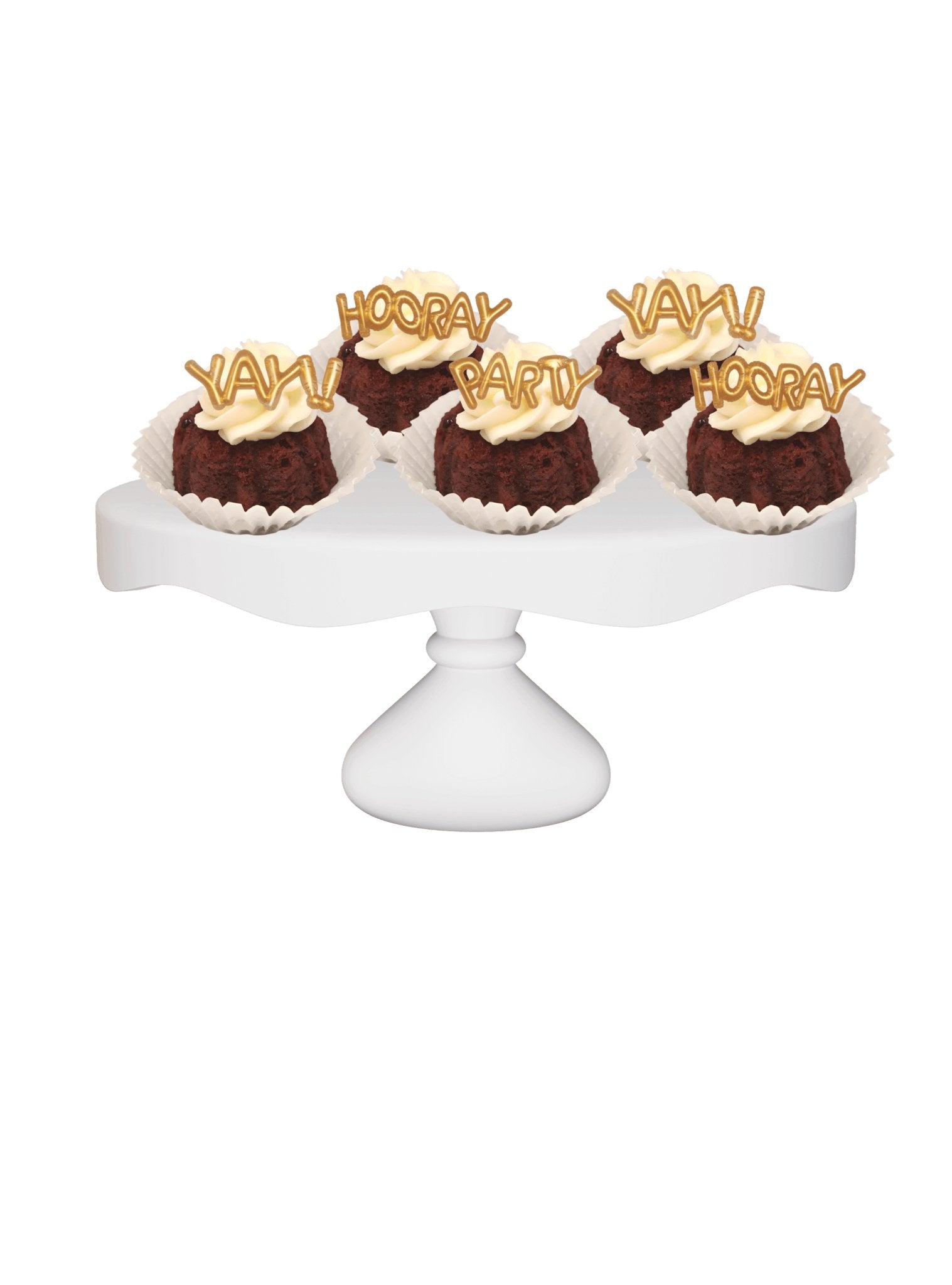 Order Red Velvet Mini Gold Balloons Bitty Bundts – The Bundt Shoppe